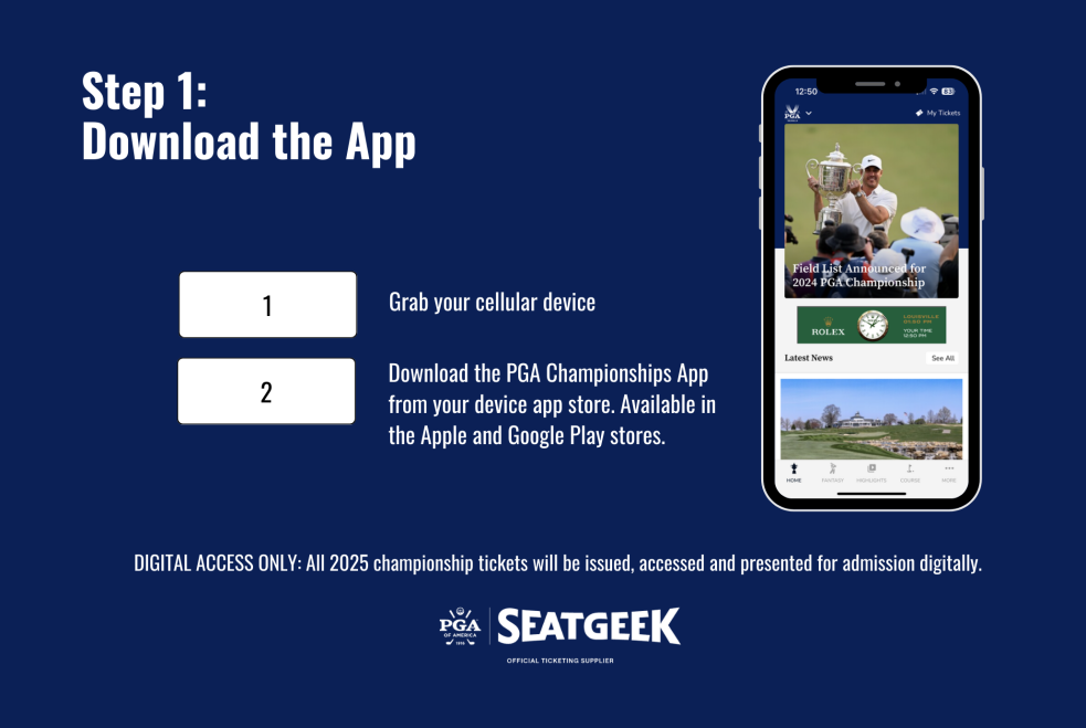 2025 PGA Championship: Mobile Ticketing Guide | PGA Championship
